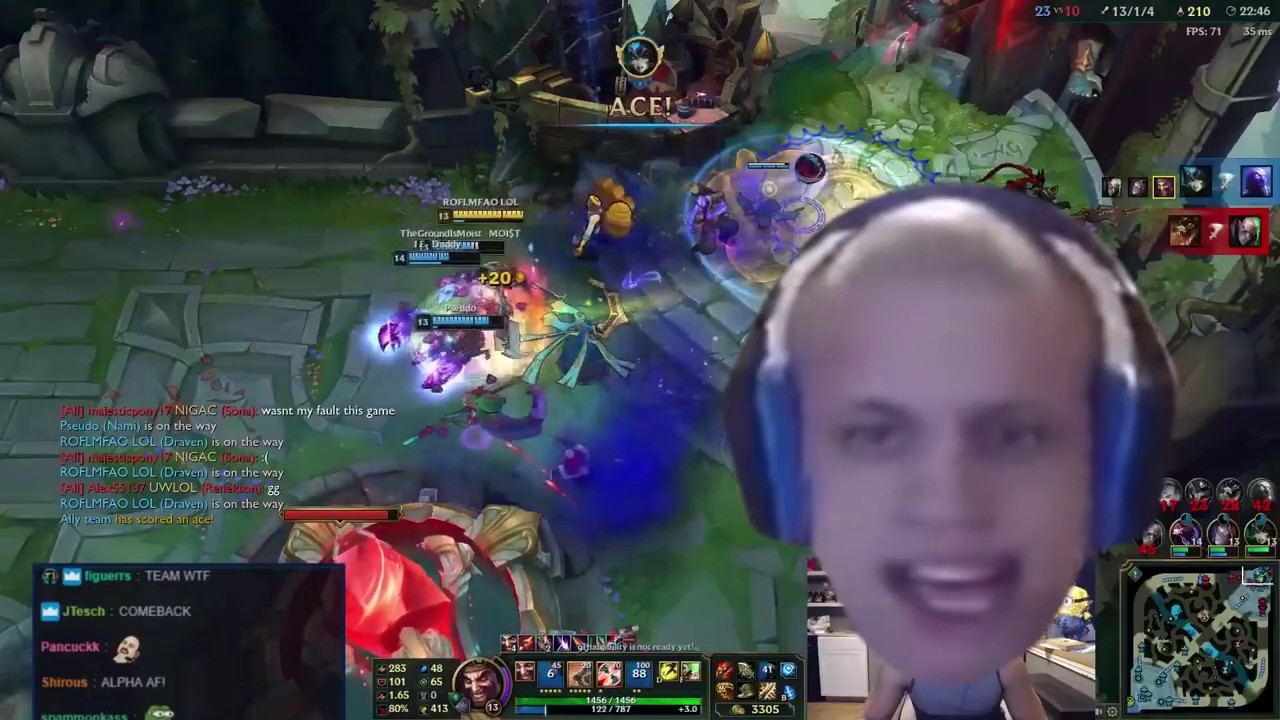 TYLER1, but his head gets bigger every time he gets a kill. "BIG HEAD ...