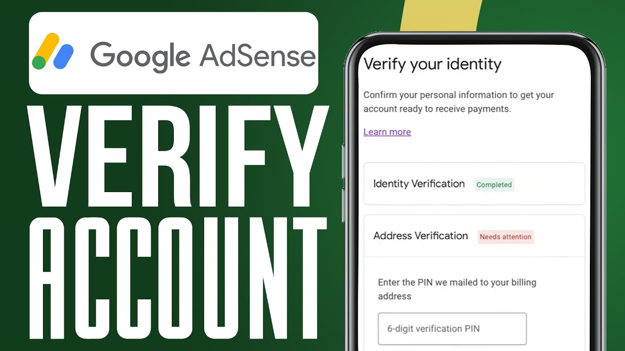 How To Verify AdSense Account Without Pin (2025) Step By Step Tutorial ...