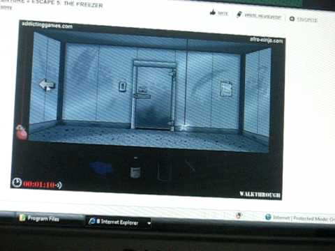 Escape the freezer walkthrough. afro ninja escape game. - YouTube