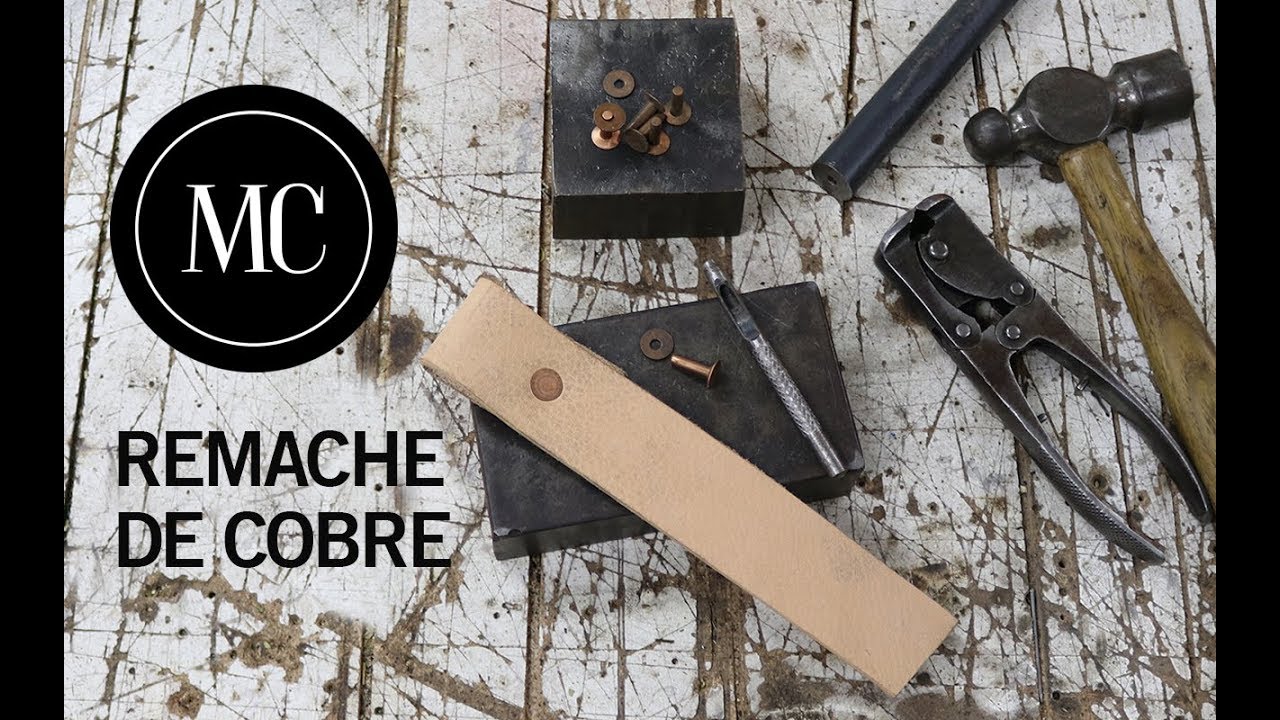 Como colocar remaches de cobre. - YouTube