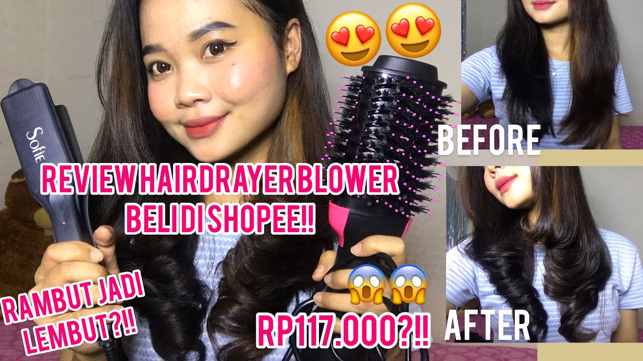 TIPS NYATOK RAMBUT LAYER BADAI!! Review produk Hairdrayer Murah banget ...