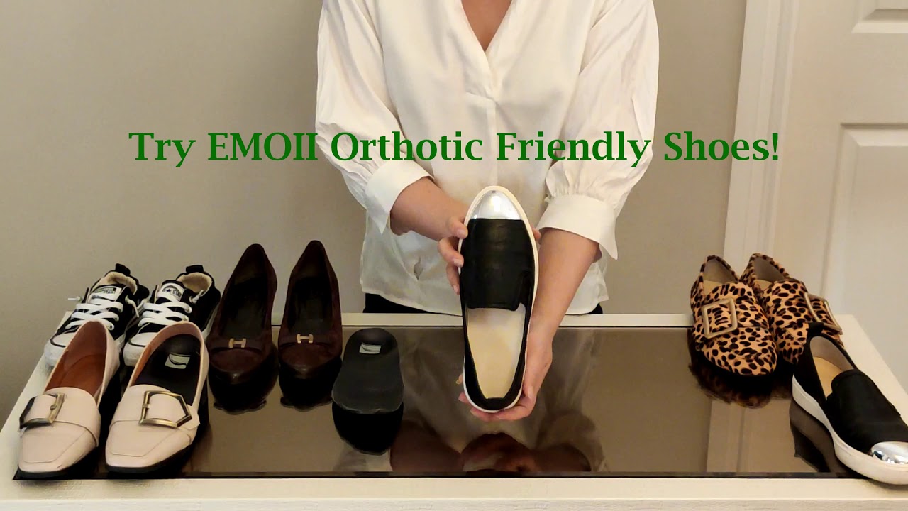 EMOII Shoes Removable Footbed - Orthotic Friendly Footbed - YouTube