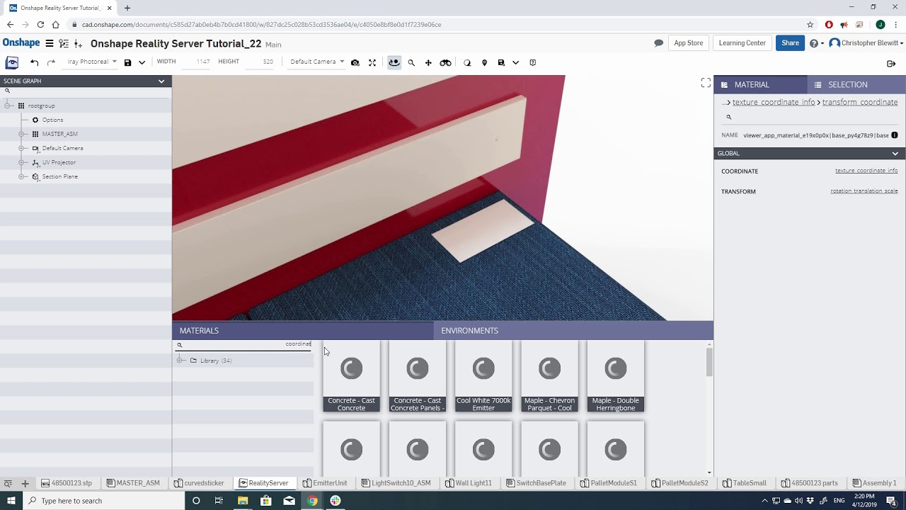 RealityServer for Onshape - Creating a Decal/Sticker on a Flat Surface ...