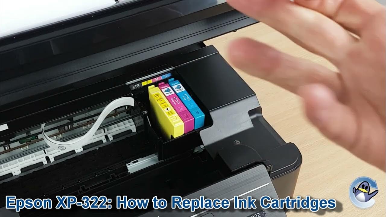 Epson Expression Home XP-322: How to Change/Replace Ink Cartridges - YouTube