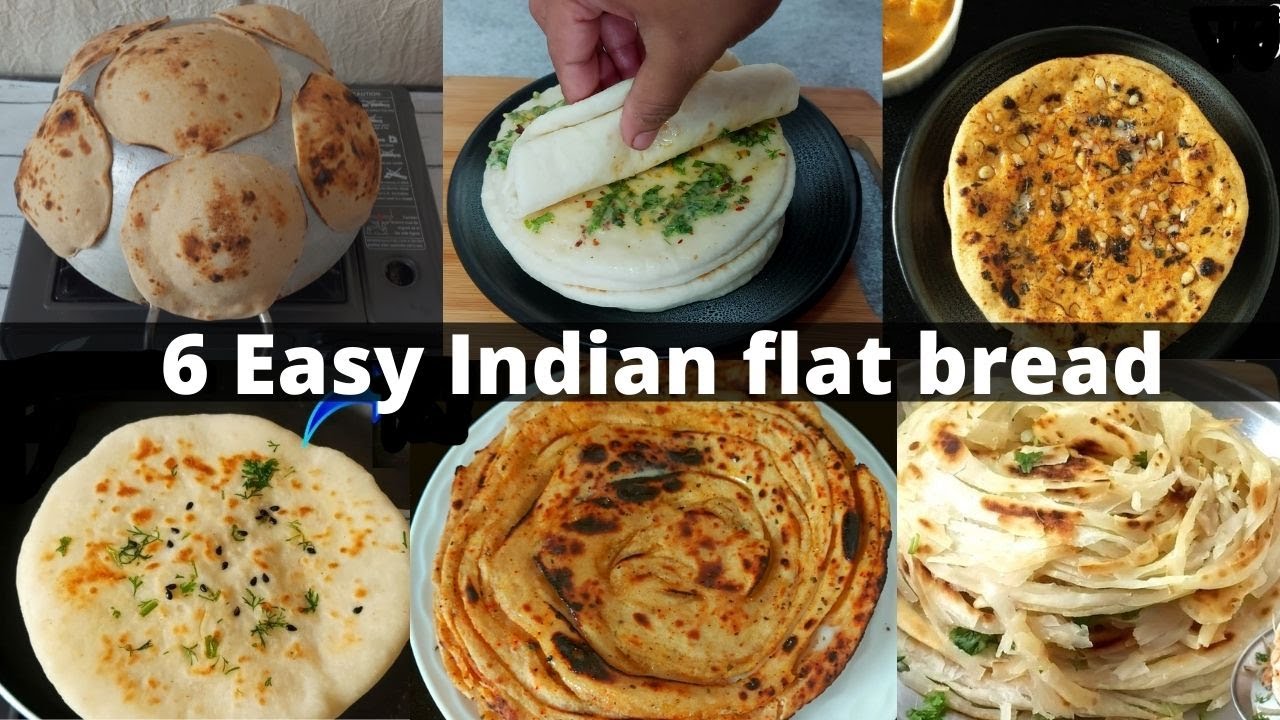 6 easy Indian flat bread recipe|Homemade naan, roti, kulcha & lacccha ...