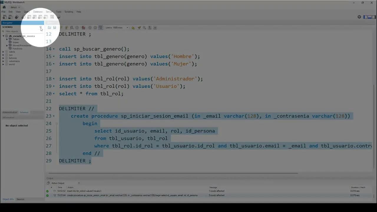 Clase 04 - Codigo en MySQL con Procedimientos Almacenados y Función ...