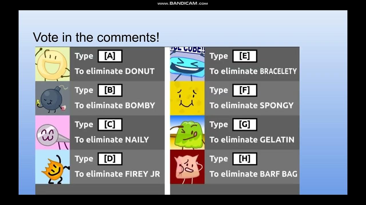 Bfb viewer voting 1! vote in the comments! - YouTube
