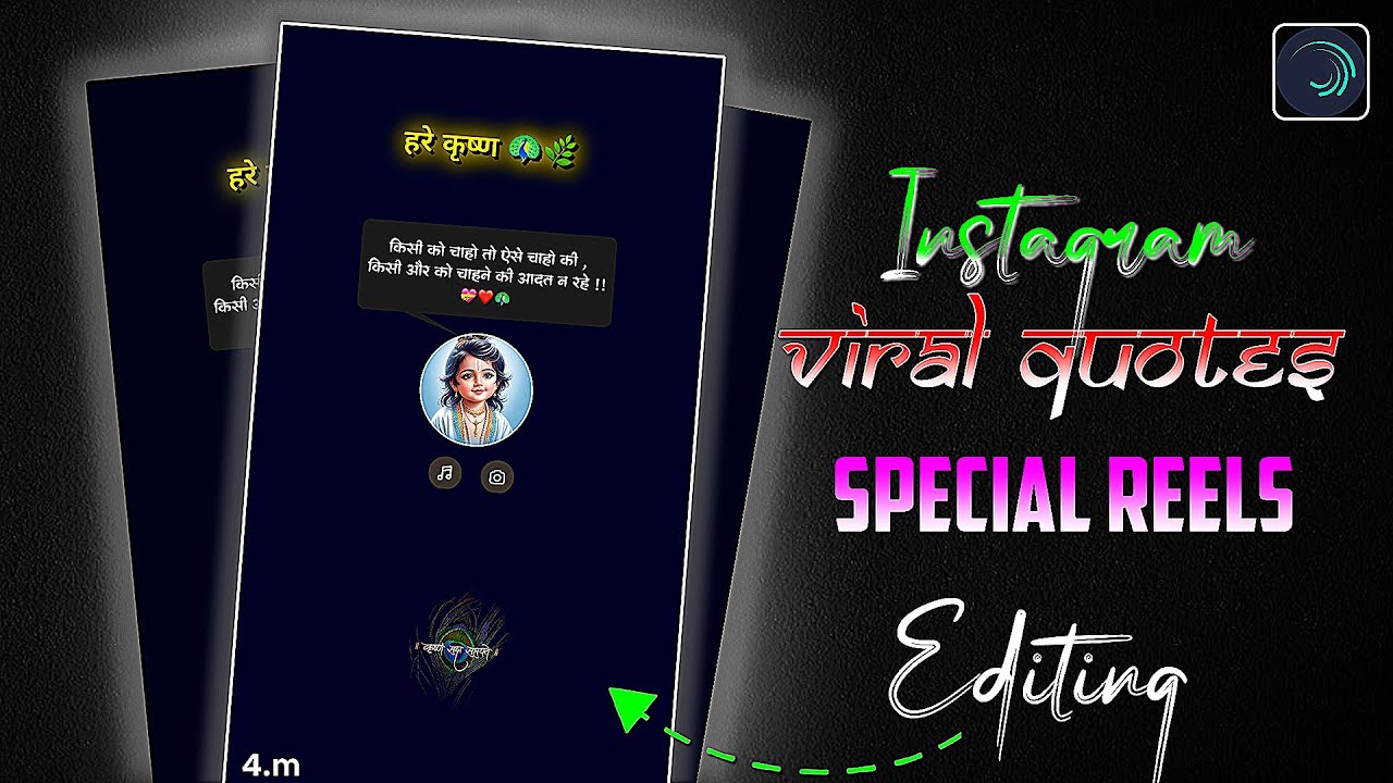 Instagram Trending Quotes Reel Editing | how to make insta quotes reel ...