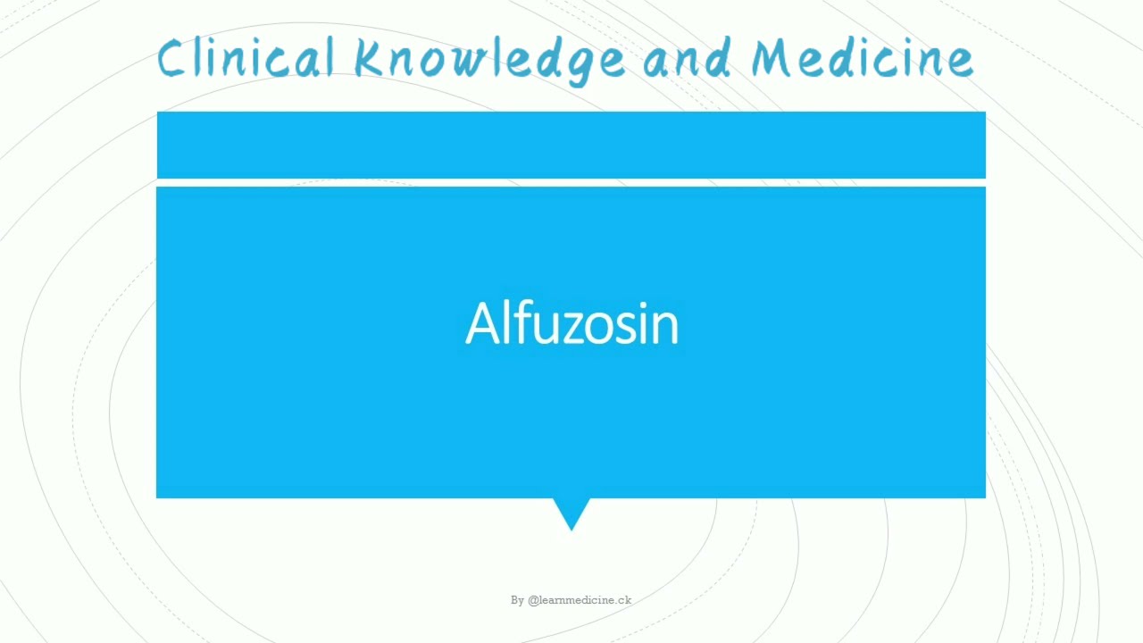 Alfuzosin - Indications, Contraindications, Cautions And Side Effects ...