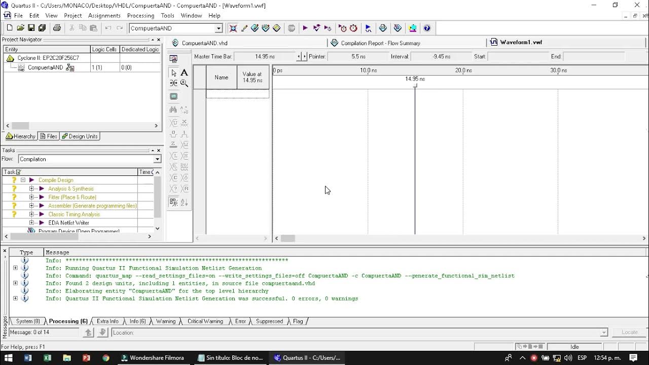 Compuerta AND VHDL - YouTube