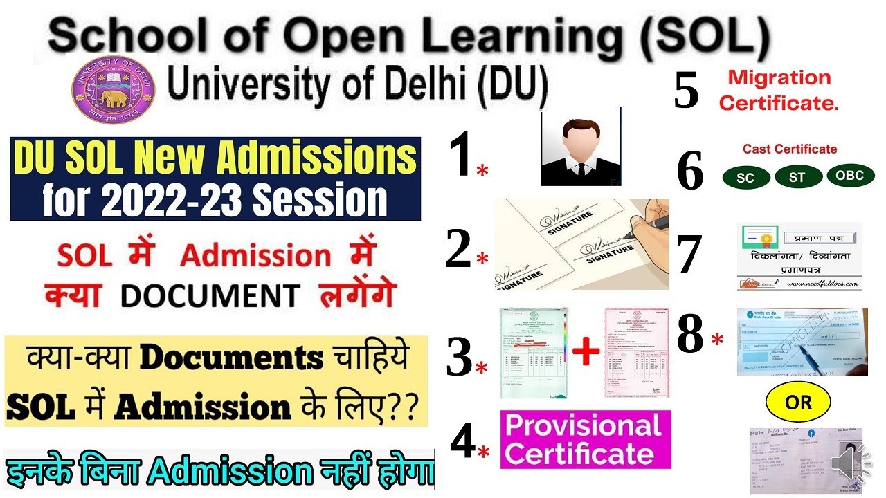 What Documents Are Required To Take Admission In DU SOL Required what-documents-are-required-to-take-admission-in-du-sol-required