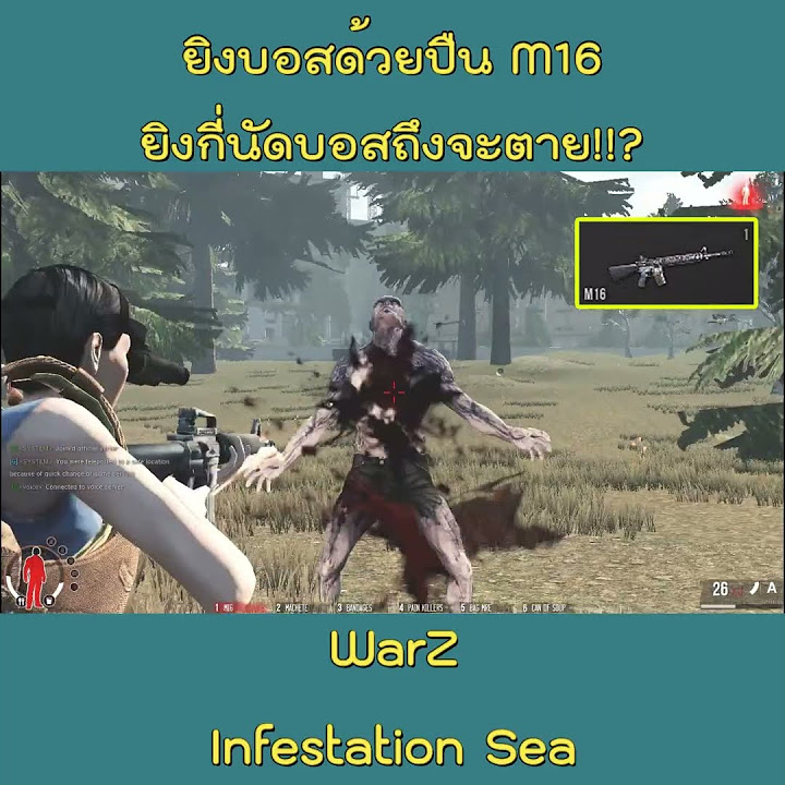 Infestation SEA l ยิงบอสด้วยปืน M16 ยิงกี่นัดบอสถึงจะตุย🔥#ahlex #shorts #warz - YouTube