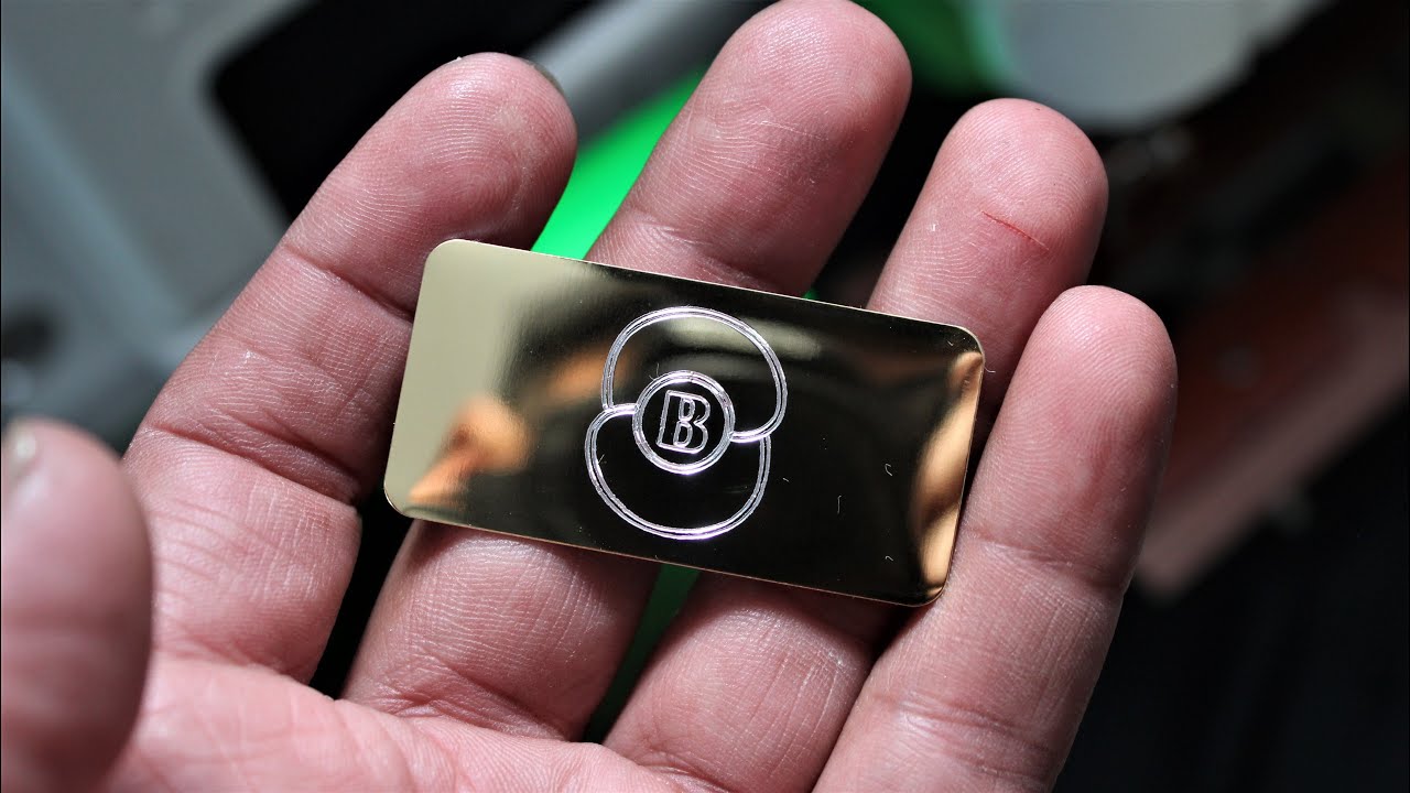 Custom Engraving Gold Plate Custom Logo Engraved - YouTube