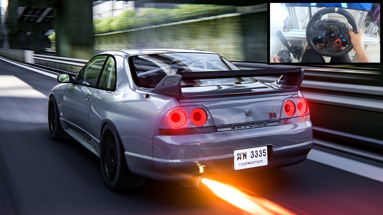 R33 Nissan Skyline GTR Nismo - Realistic 4k Graphics - Logitech G29 ...
