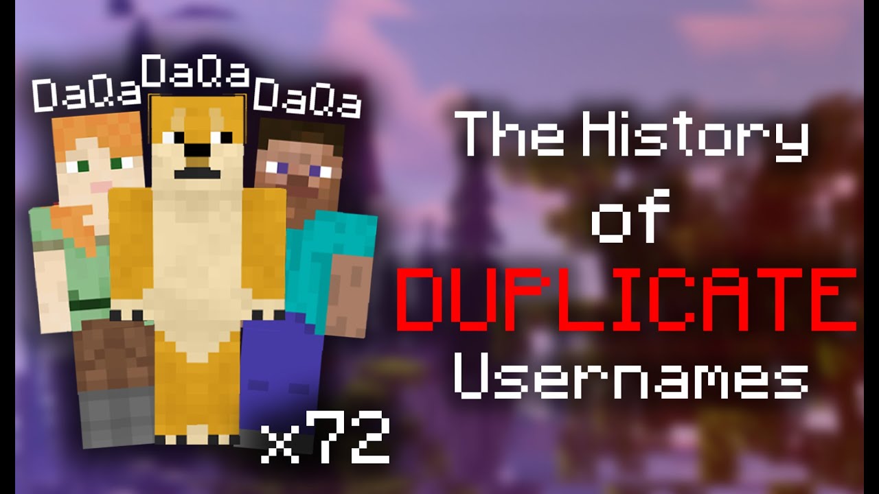 The History of Minecraft's Duplicate Accounts - YouTube