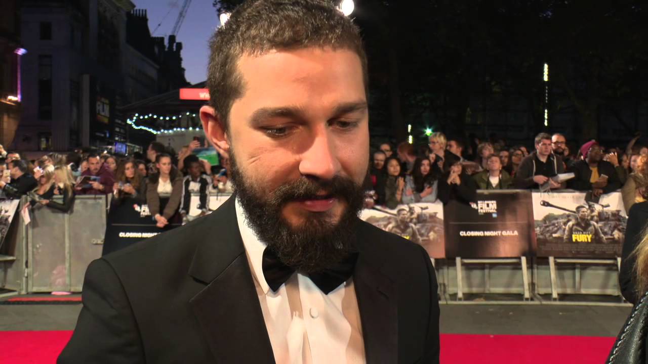 Fury: Shia LaBeouf "Boyd ´Bible´ Swan" London Movie Premiere Interview ...