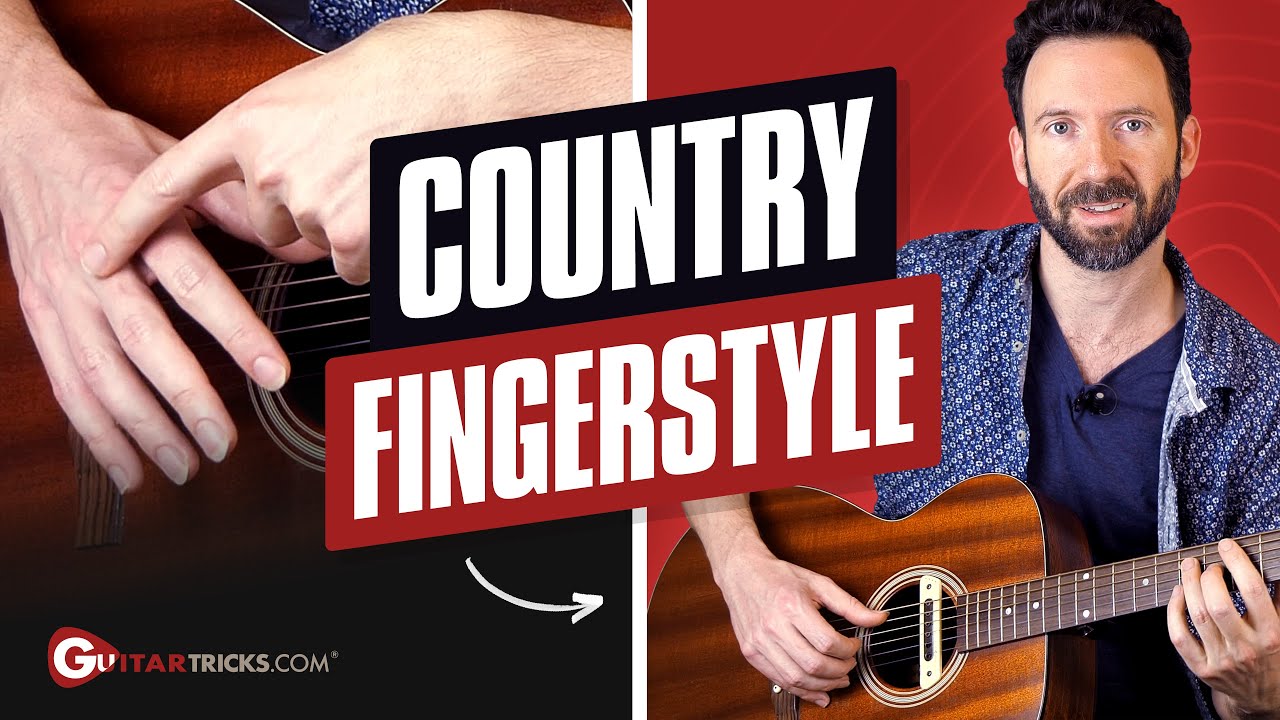 Country Guitar - Fingerstyle - Super Easy Guitar Lesson | Guitar Tricks ...