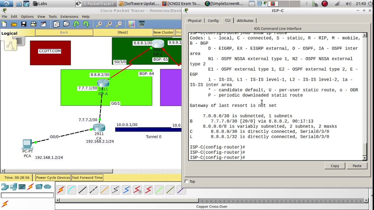 3.0 WAN Technologies - CCNA (ICND2) Packet Tracer Lab - YouTube