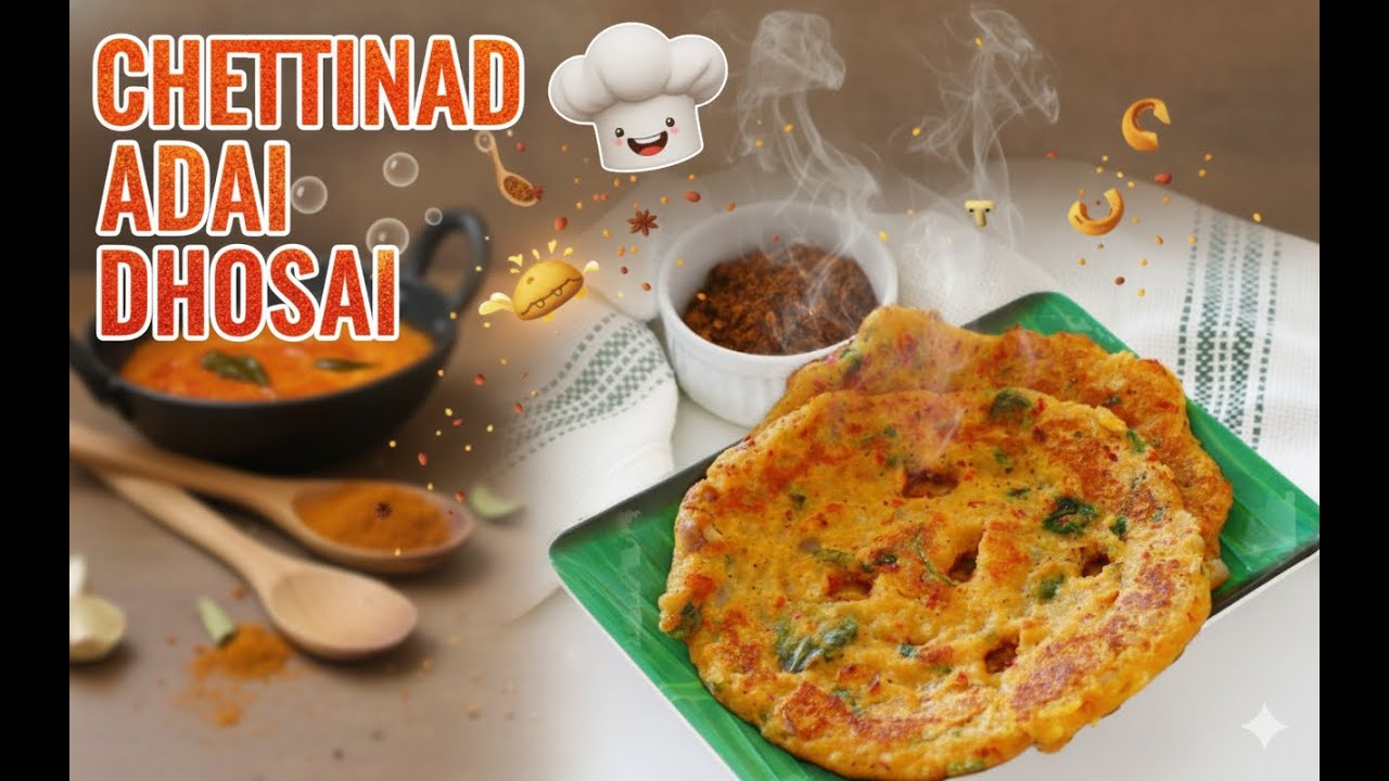 செட்டிநாடு அடை செய்வது எப்படி? | Fantastic South Indian Breakfast ...