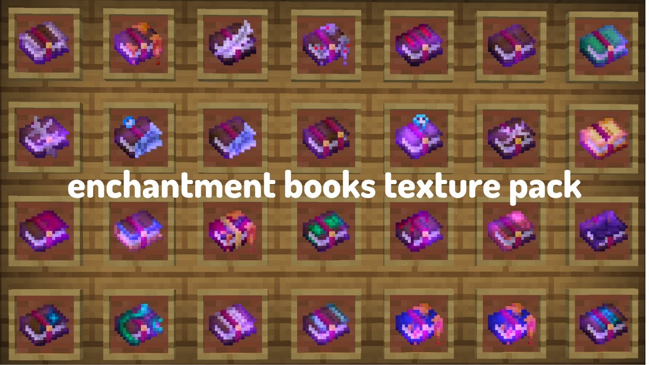 enchanting book texture pack - YouTube