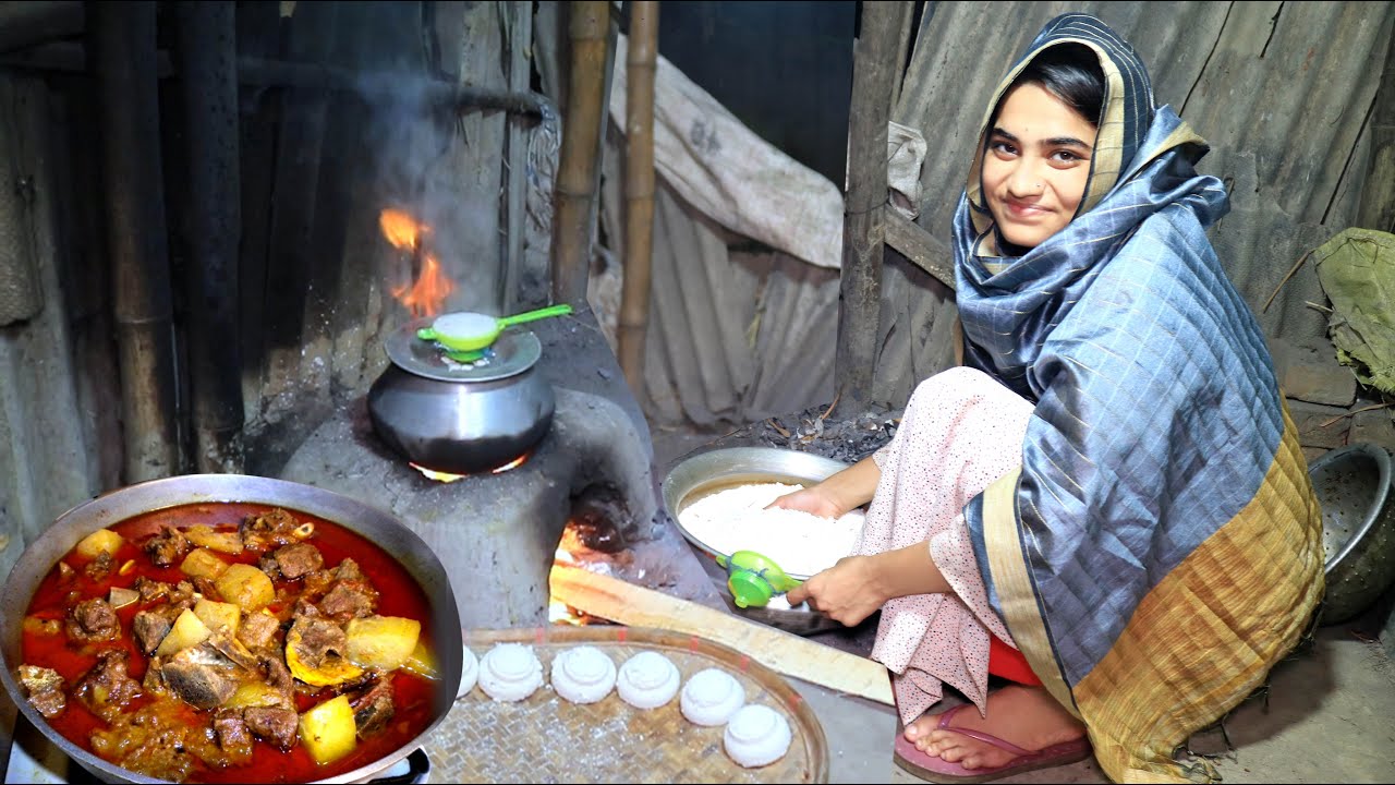 How To Cook Bapa Pitha Village Style || Easy Cooking Recipes Of Some ...
