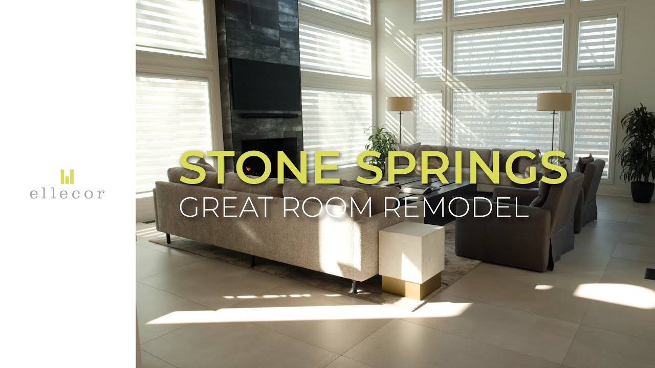 Stone Springs Remodel: Great Room - YouTube