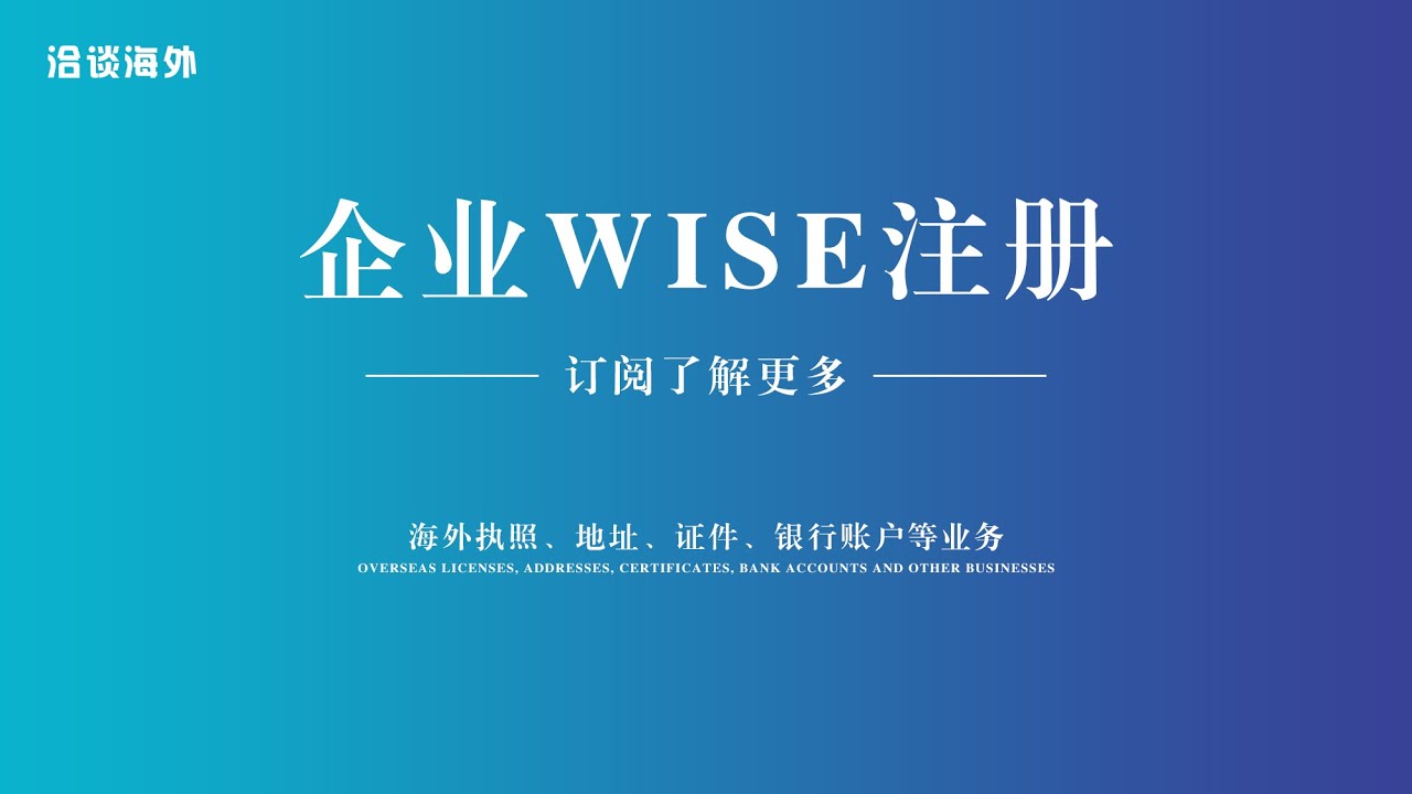 【新人WSIE专辑】您的第一个境外账户/WSIE详解/资金回国 - YouTube