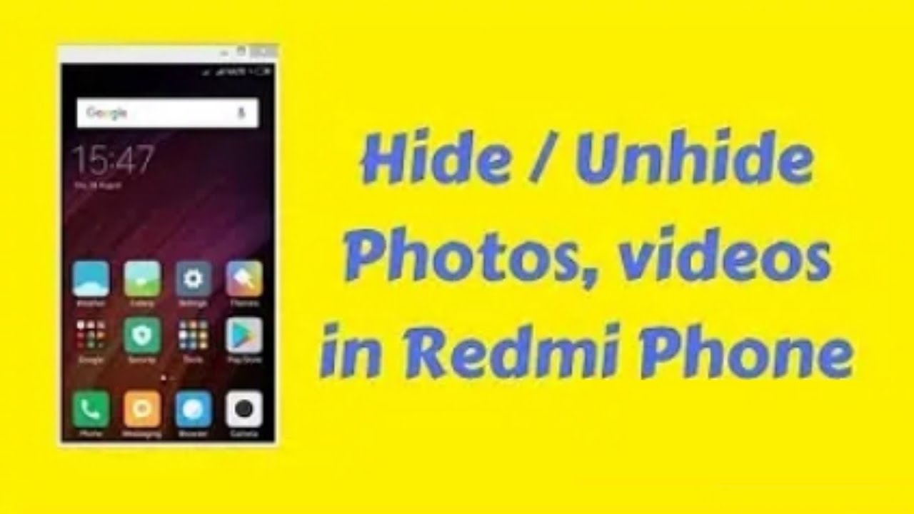 Unhide or View Hidden Files Folders or Albums Redmi Note 7 and All ...