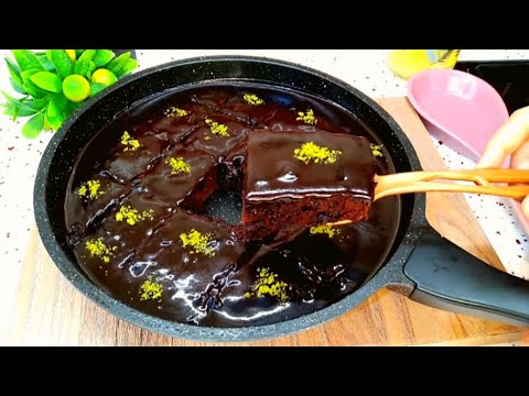 TAVADA,OCAKTA ÇİKOLATALI ISLAK KEK😍FIRINA KALIBA GEREK YOK‼️kek tarifleri/ocakta kek/tencerede kek