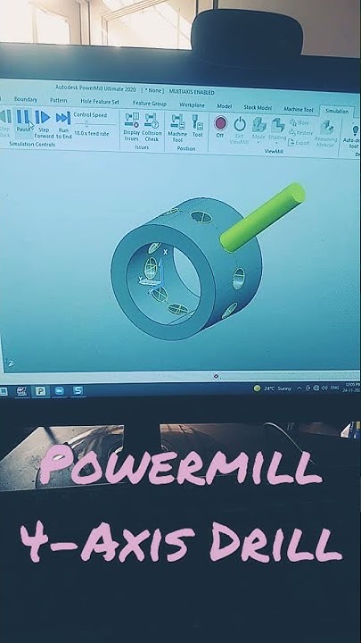 Powermill 4 Axis CNC programing - YouTube