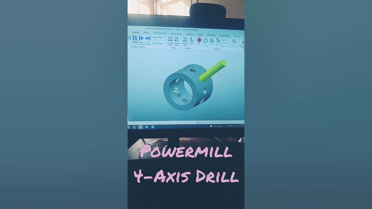 Powermill 4 Axis Cnc Programing Youtube