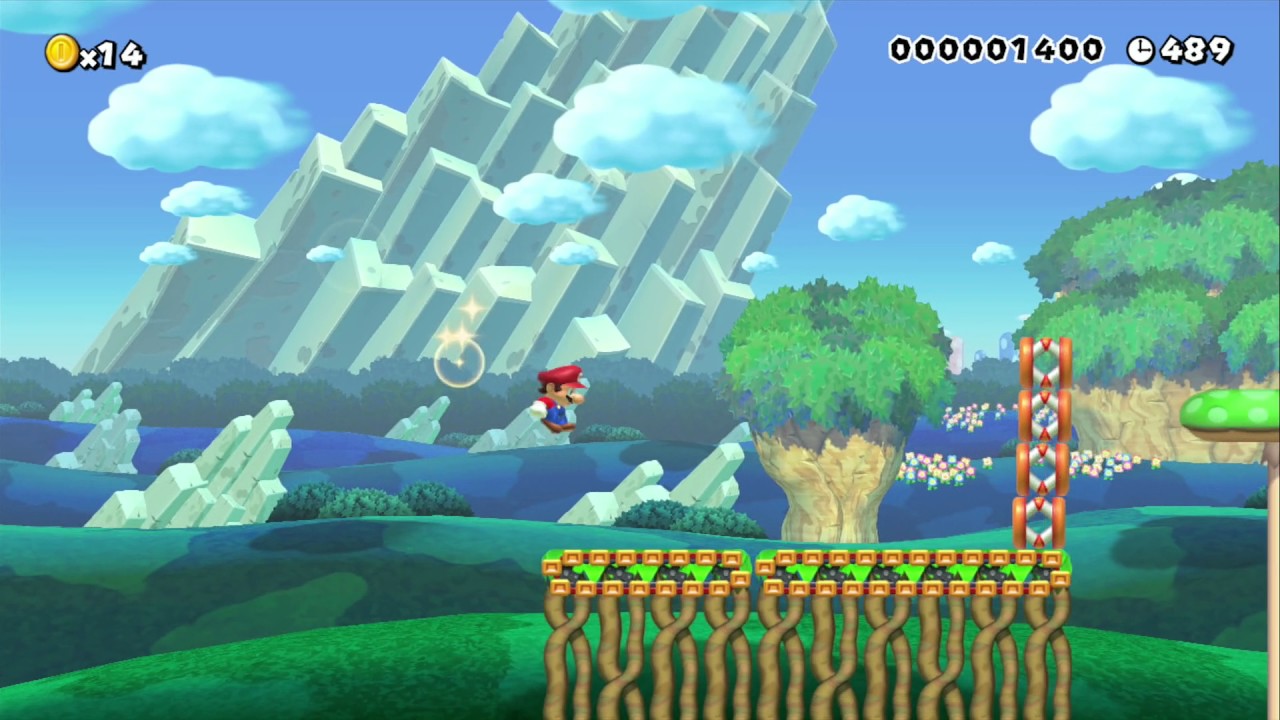 TURBO JUMP OVER TRAMPOLINES by ★NicoSug★ ~ SUPER MARIO MAKER ~ NO ...