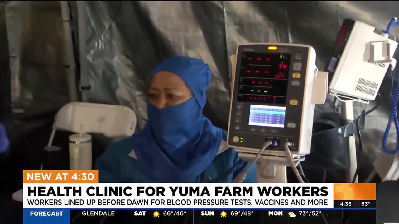 Health clinic for Yuma farm workers - YouTube