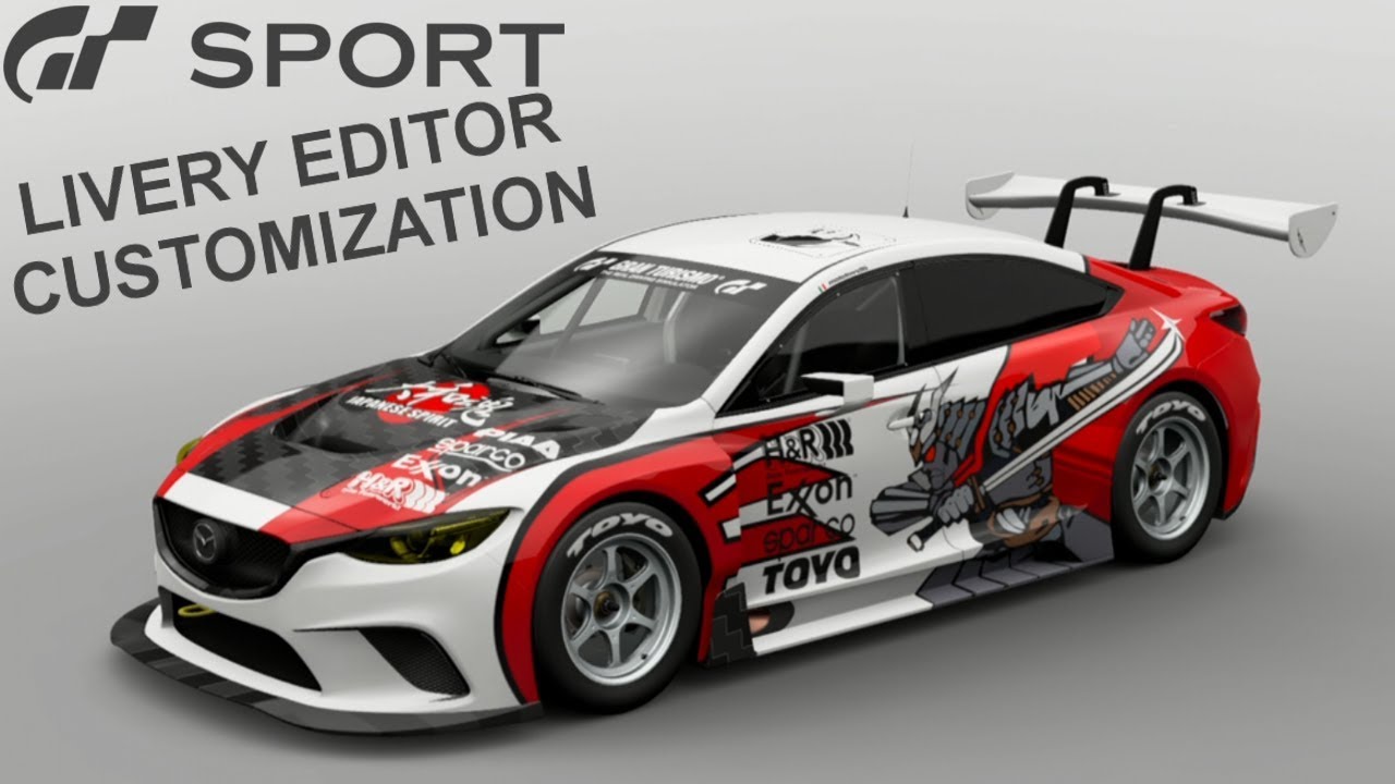GT SPORT LIVERY EDITOR | NFSU SAMURAI ACURA TYPE-R (Mazda Atenza Gr3 ...
