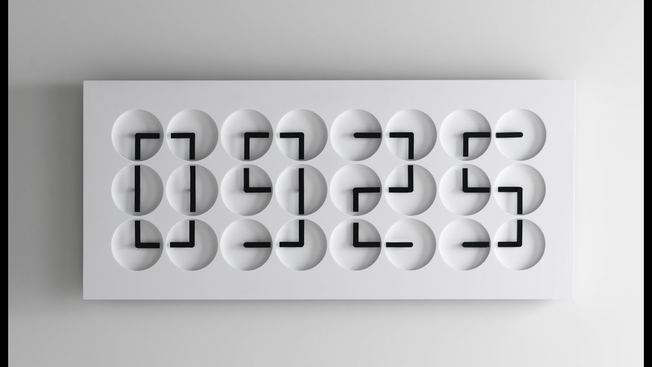 Humans since 1982, ClockClock 24 - White Edition - YouTube