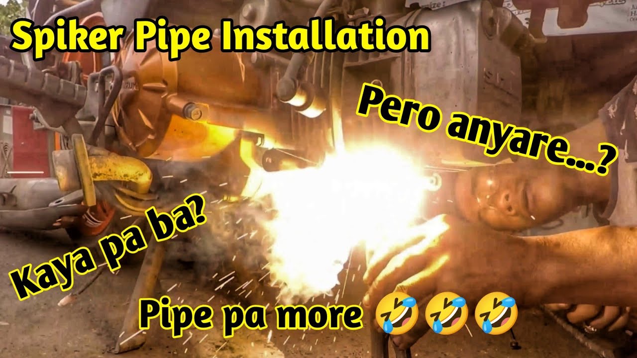 Raider J 115 fi Pipe Installation - SPIKER PIPE - SOUND TEST - YouTube