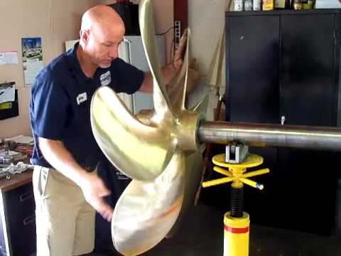 Lapping Propeller to Stainless Steel Prop Shaft - YouTube