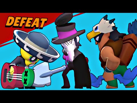 All OLD Brawlers + Skins Losing Pose - Brawl Stars
