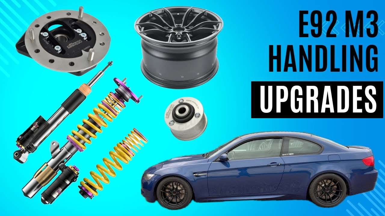 E92 M3 handling upgrade KW Coilovers Millway top mounts 513m wheels ...