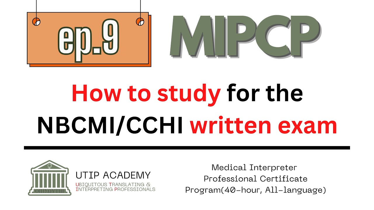 MIPCP ep.9: How to study for the written exam - YouTube