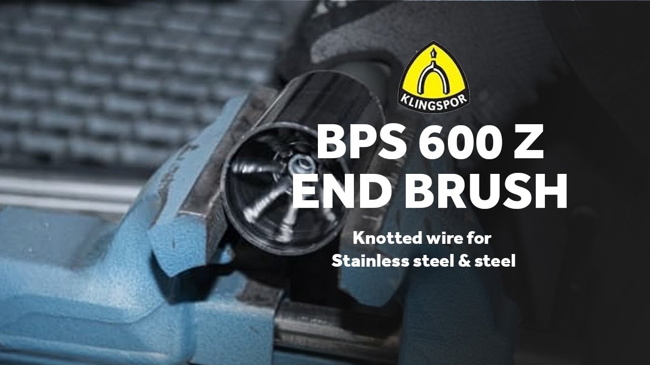 End Brush With Shaft, Knotted Wire - BPS 600 Z (Klingspor) - YouTube