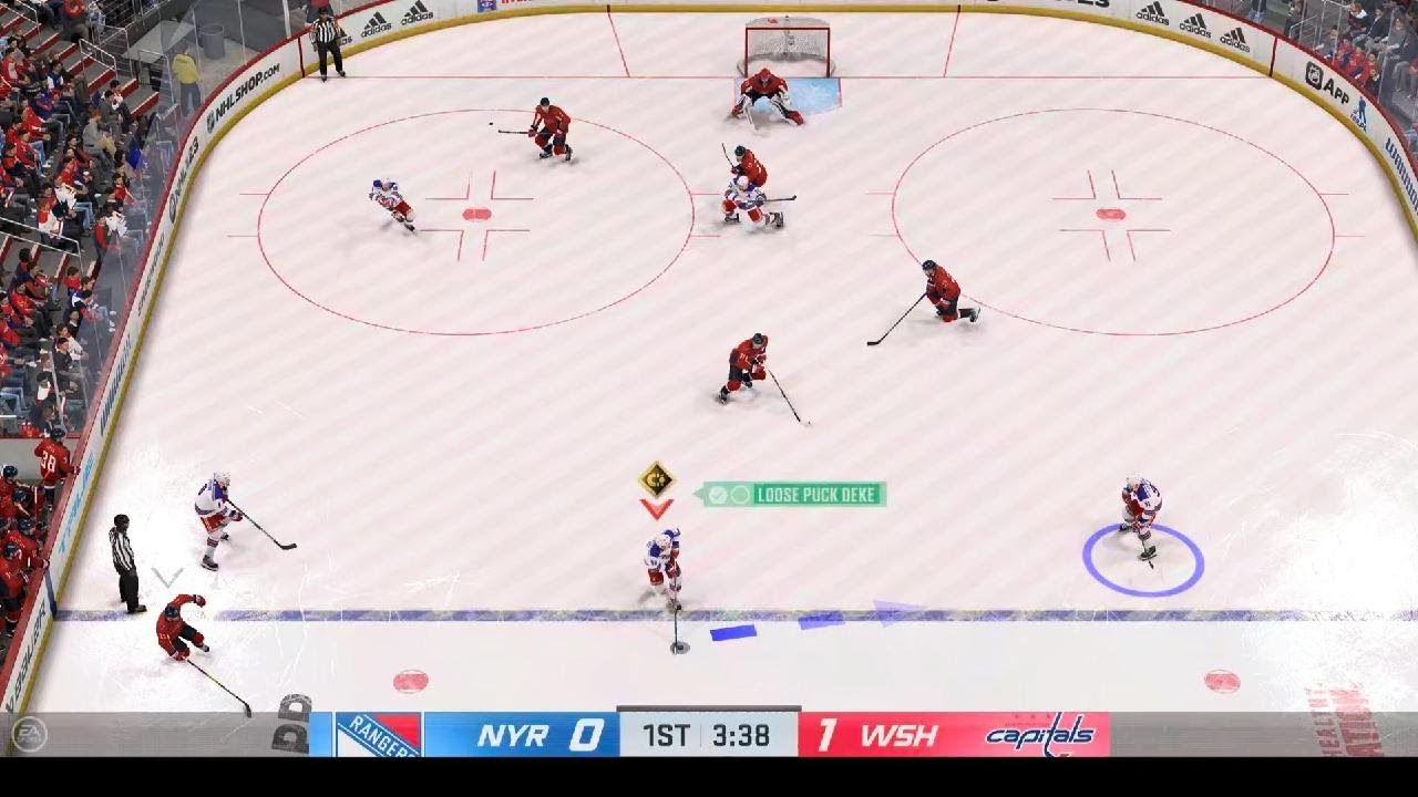 NHL 23 1st play now online game was lit NYRan vs WSH - YouTube