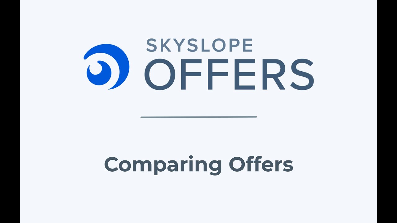 Comparing Offers - YouTube