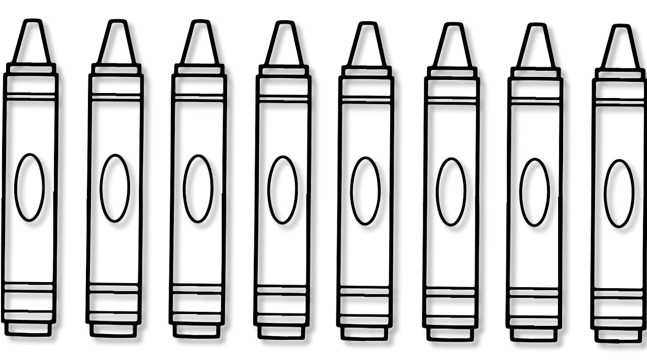 Boya Kalemi Boyama Sayfası Çizimi ( Çocuklara ) - YouTube