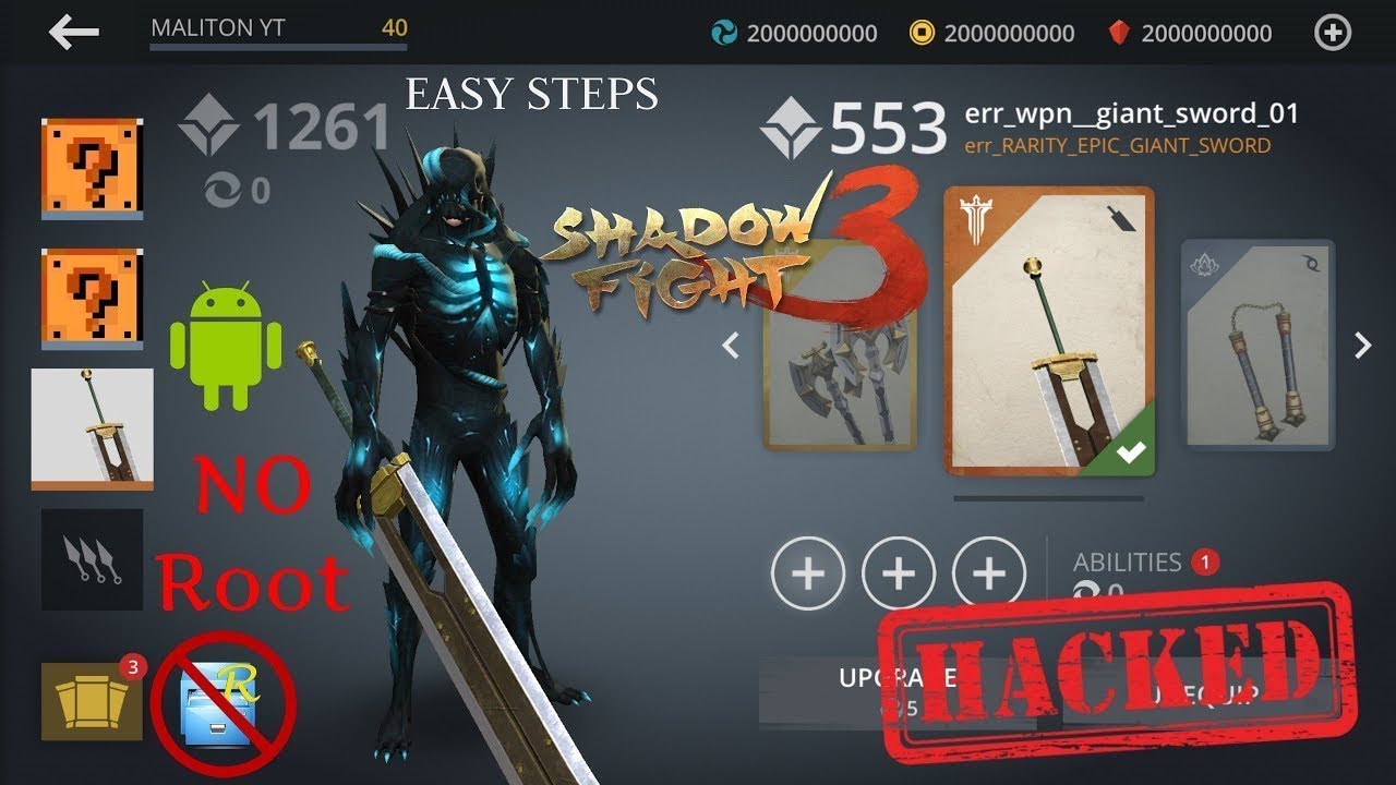 offline||SHADOW FIGHT 3 MOD VERSION APK+DATA||Unlimited Money| for ...