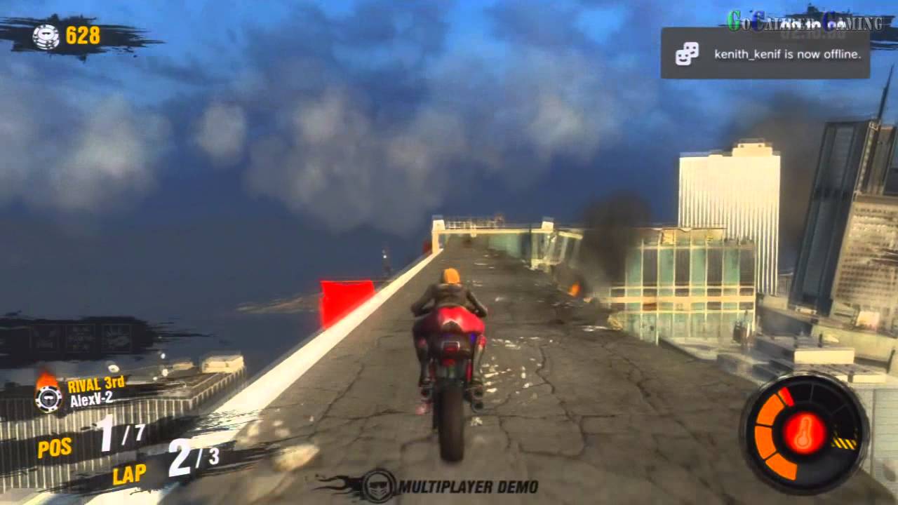 Motor Storm Apocalypse Multiplayer Demo Motorcycle gameplay The Mile ...