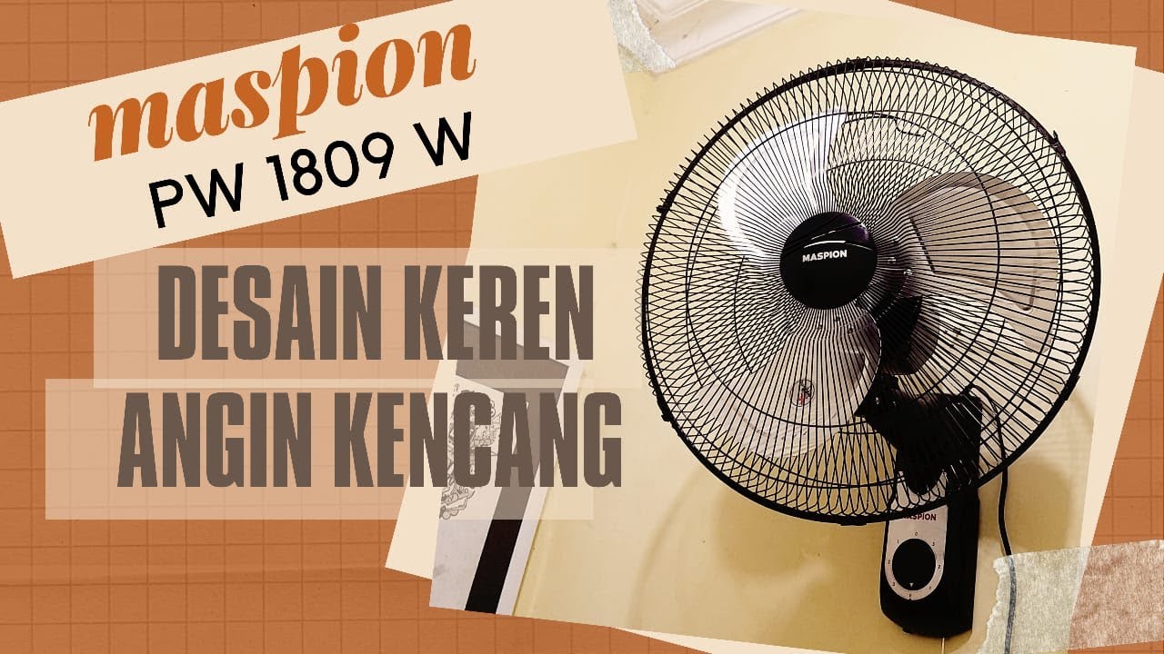wow. Maspion PW 1809 W. Kipas angin terbaik. desain keren angin kencang ...