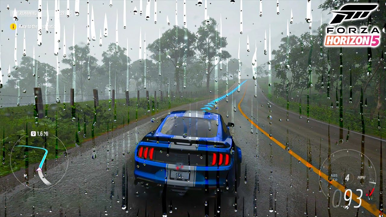 Forza Horizon 5 Custom Rain Drop Effect | New Screen Rain Drop | 4K RTX ...