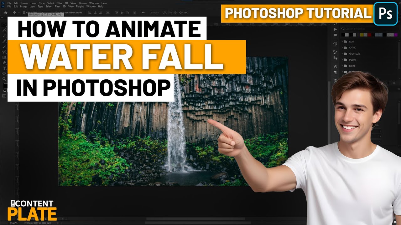 How to Animate a Waterfall in Photoshop - Tutorial for Beginners - YouTube