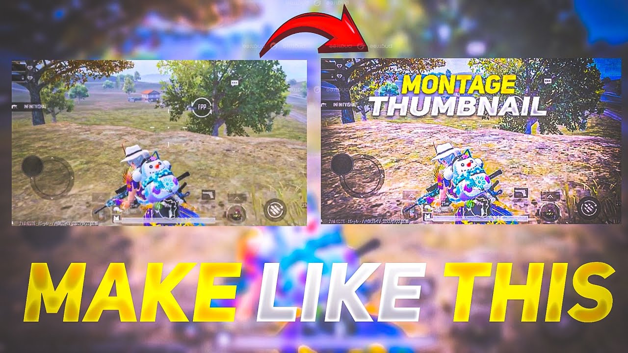 bgmi montage thumbnail tutorial | bgmi thumbnail tutorial - YouTube